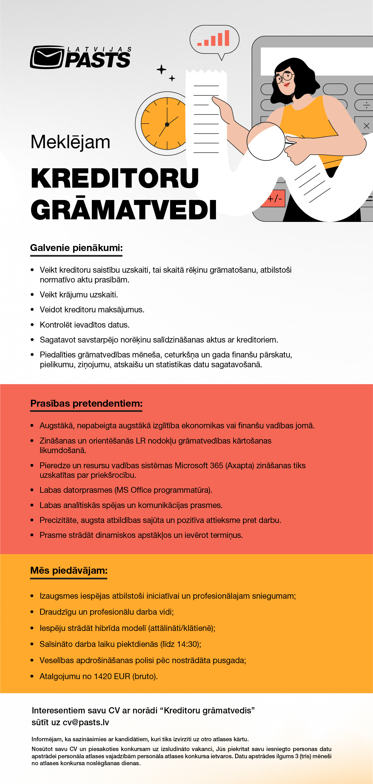 Kreditoru grāmatvedis | VisiDarbi.lv