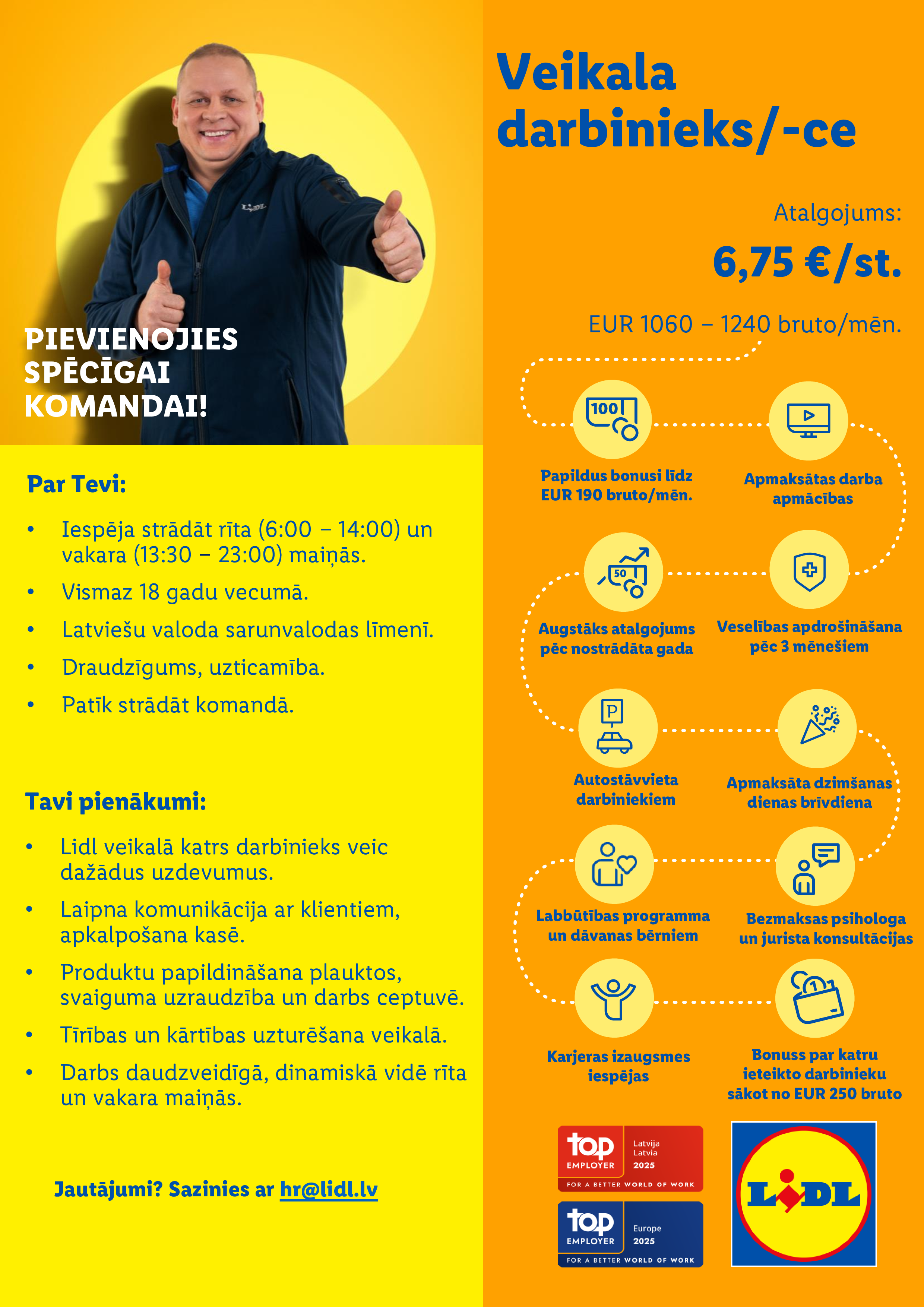 Veikala darbinieks/-ce Ķengaragā | VisiDarbi.lv